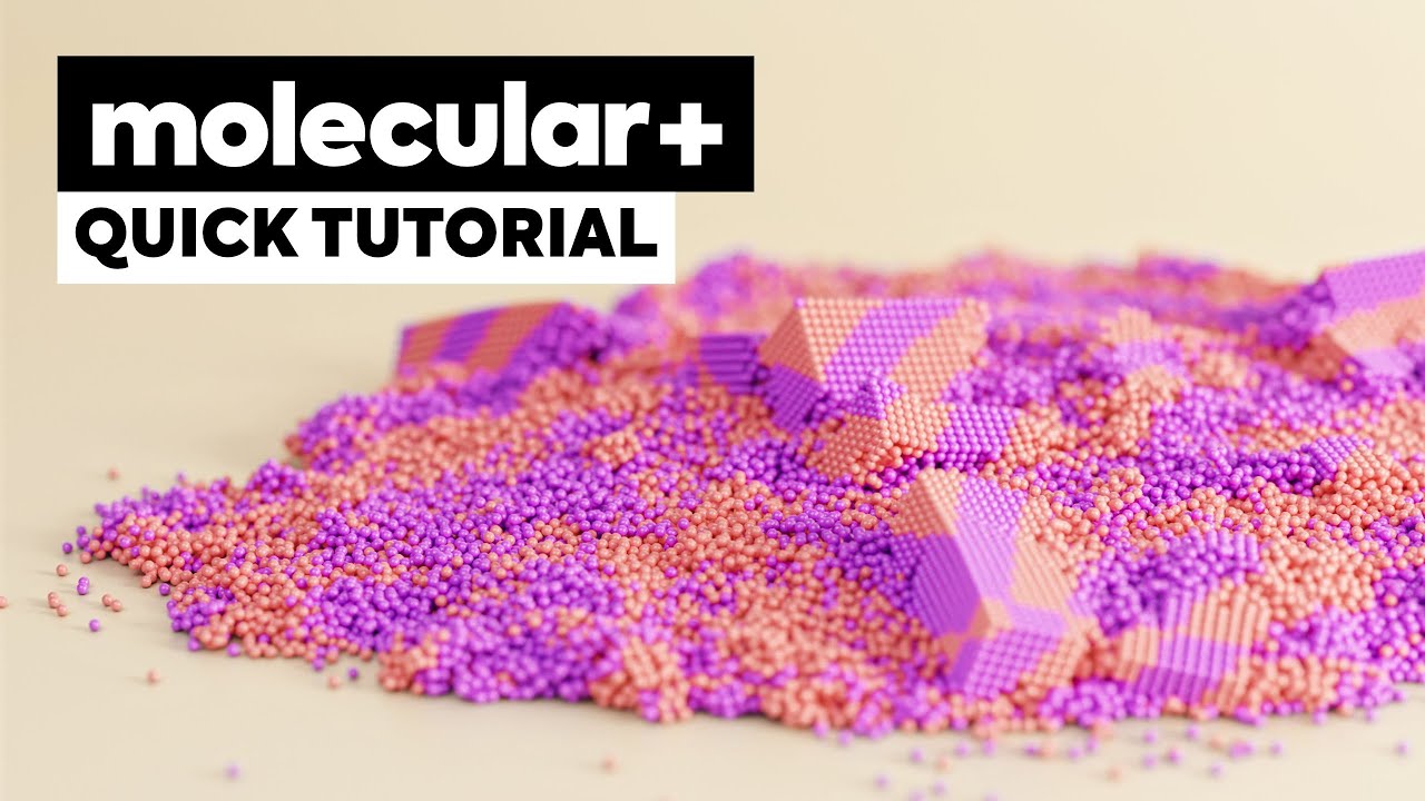 Molecular+ Blender3D tutorial in under 5 Minutes