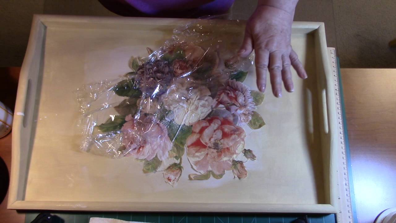 Breakfast Tray Decoupage Tutorial Part 2