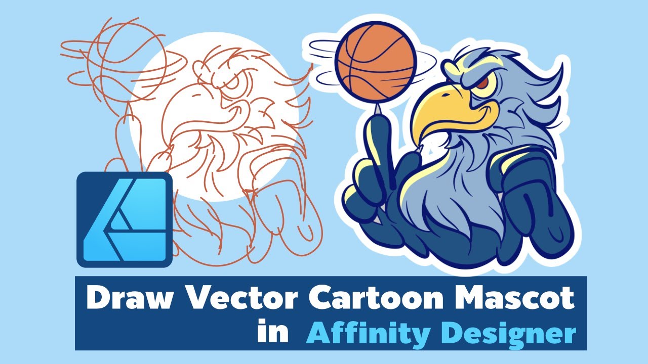 Draw  Vector Cartoon Mascot in Affinity Designer