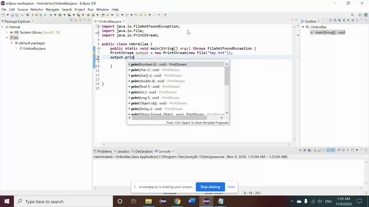 Java tutorial 23 - PrintStream