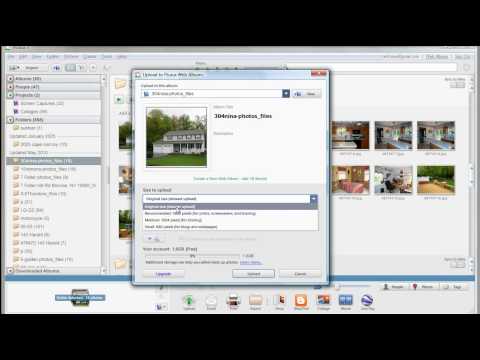 Picasa - Create Web Album