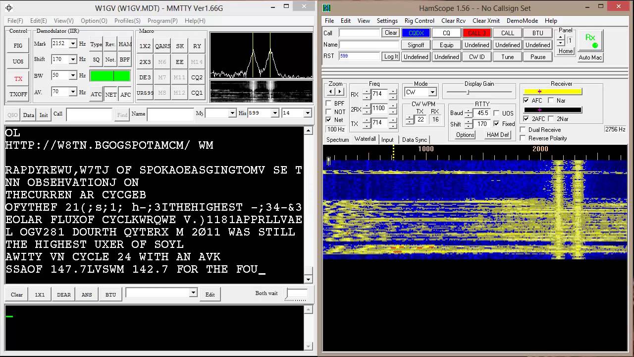 Radioteletype Spectral Images