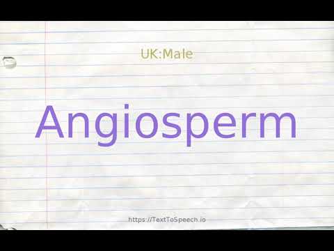 How to pronounce angiosperm