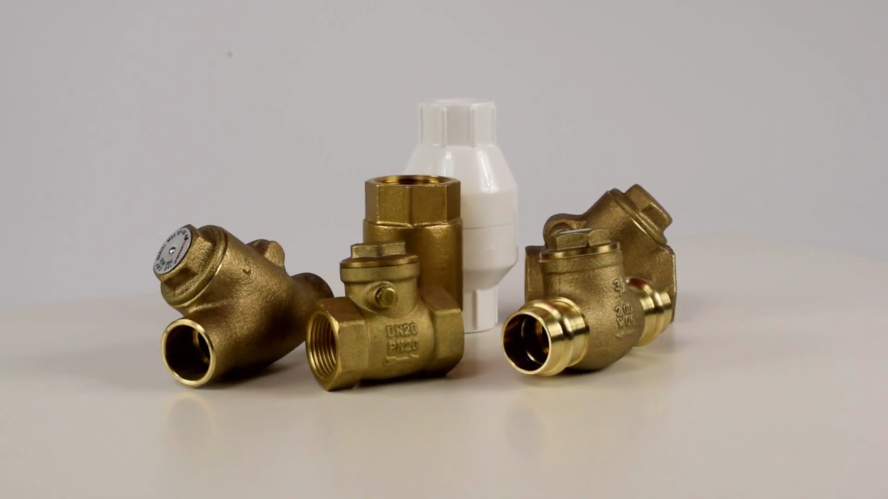 The P-501G Lead Free Brass Horizontal Check Valve