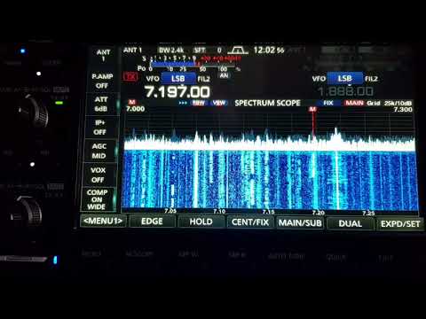 ICOM IC-7610 - Firmware update vers. 1.05 test rx #icom
