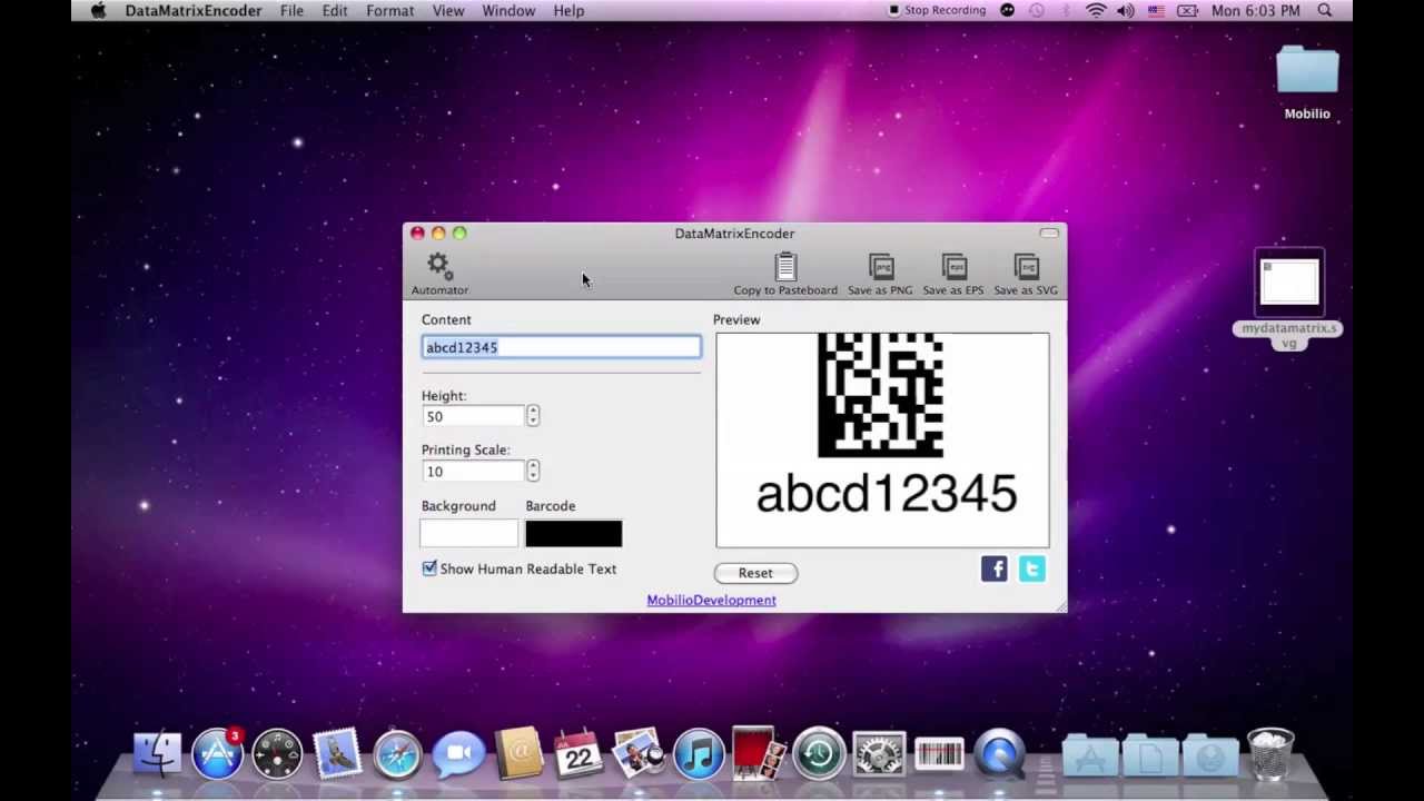 DataMatrixEncoder - Data Matrix barcode generator