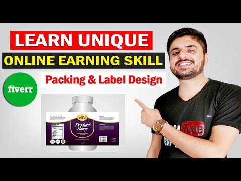 Learn Unique Online Earning Skill | Packing Label Design | #fiverrskills