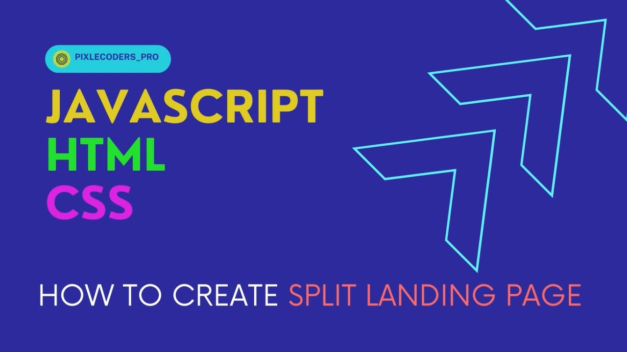 How to Create a Stunning Split Landing Page with HTML, CSS, and JavaScript!🎨✨| Step-by-Step Tutorial