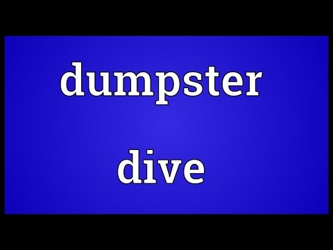 Dumpster dive Meaning