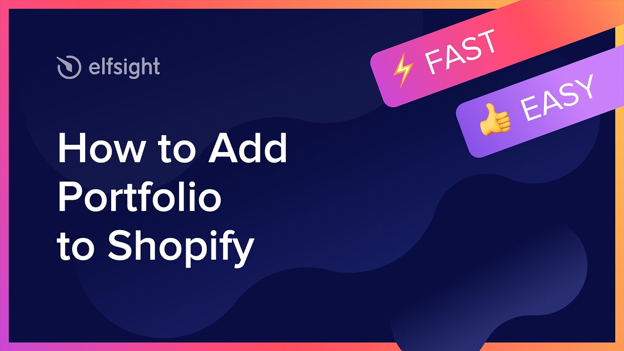 How to Add Portfolio to Shopify