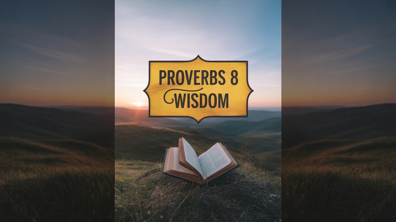 Proverbs 8 NLT - Wisdom Personified #bible #scripture #jesus