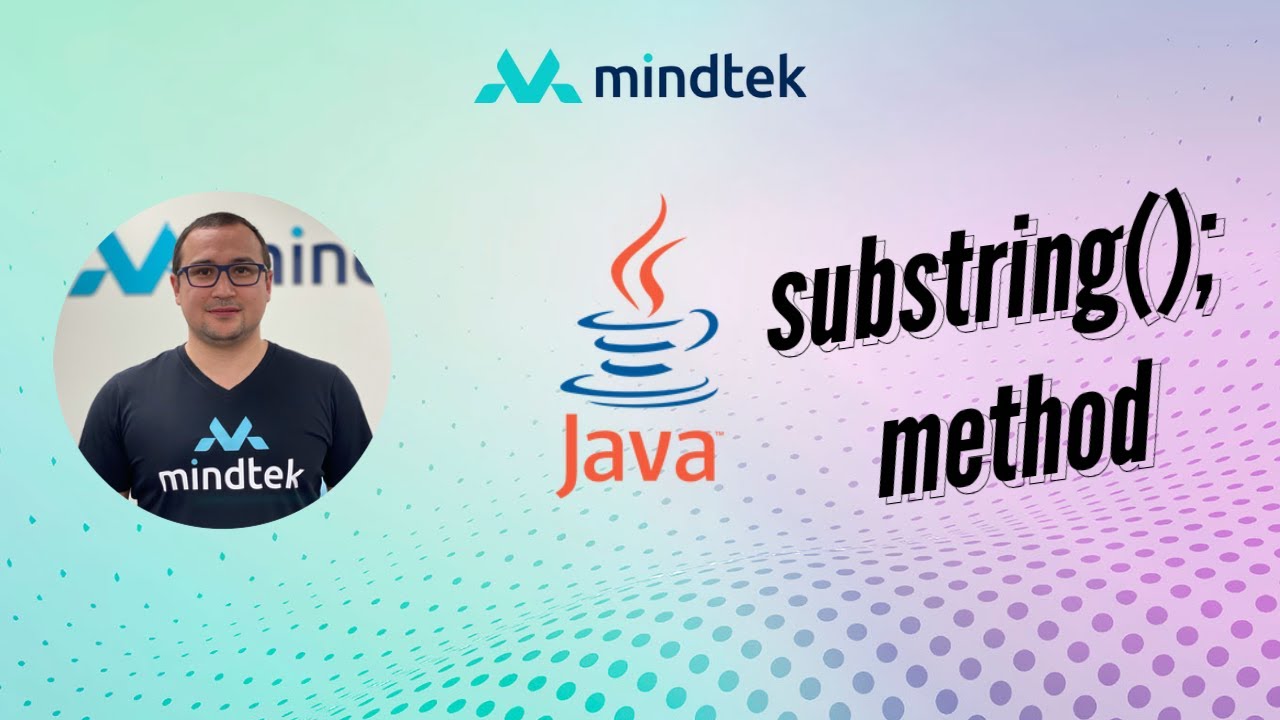 14. Java substring method