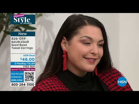 BAUBLEBAR Seed Bead Tassel Earrings
