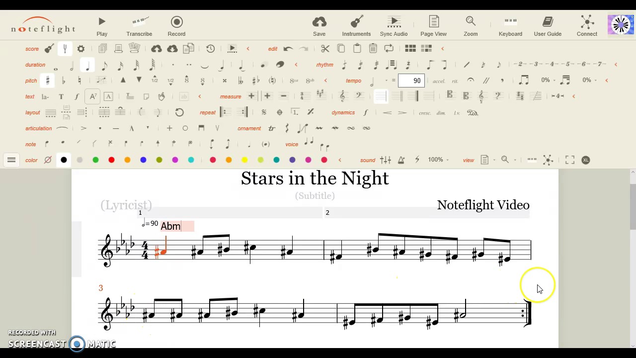 Sharps, Flats, And Public Scoring (Noteflight Tutorial)