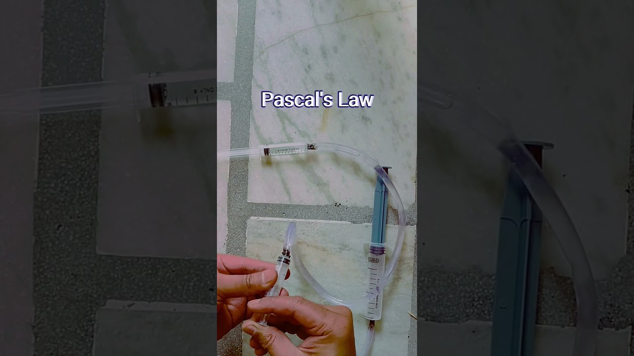 Pascal's Law #experiment #shortsvideo #physics #physics11th