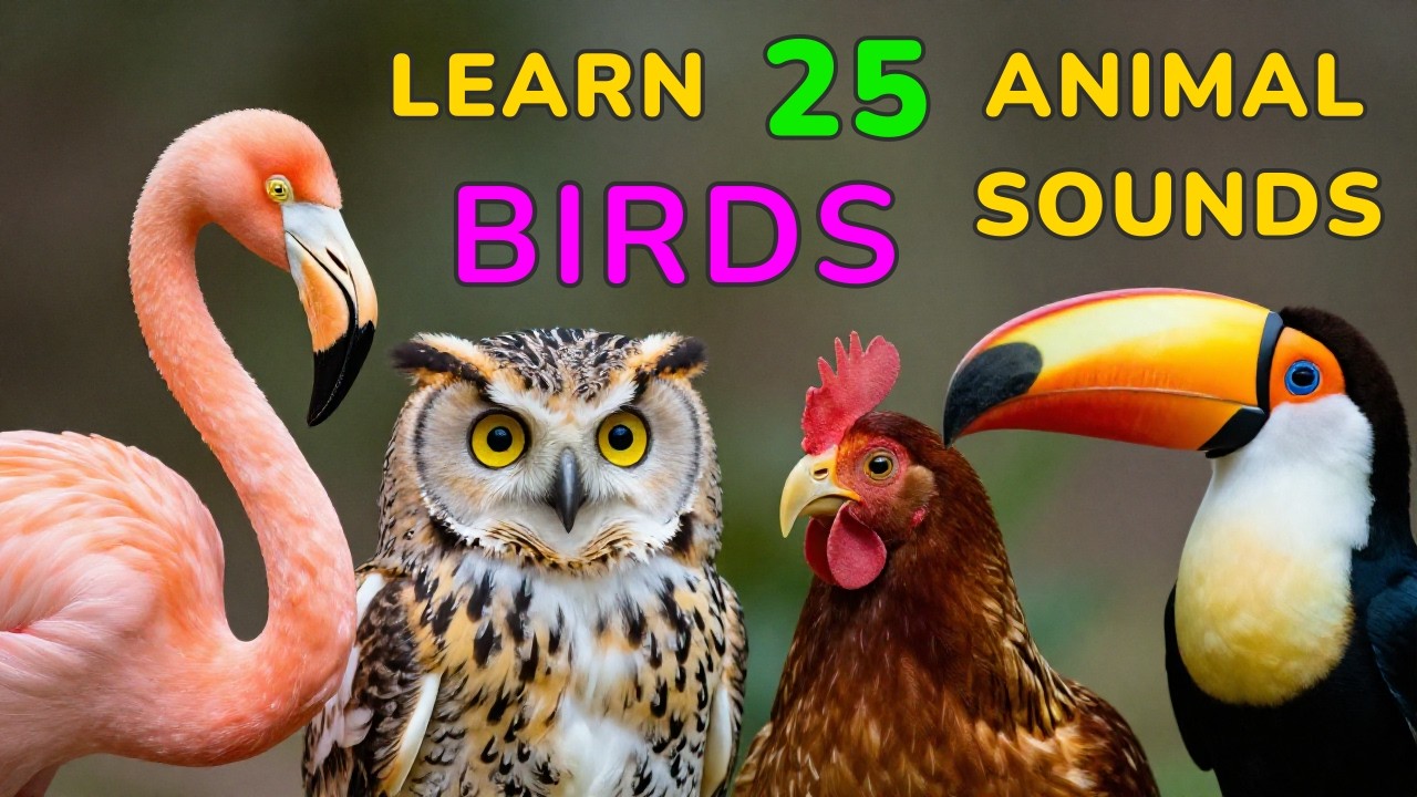 25 Animal Sounds for Kids – Learn Birds