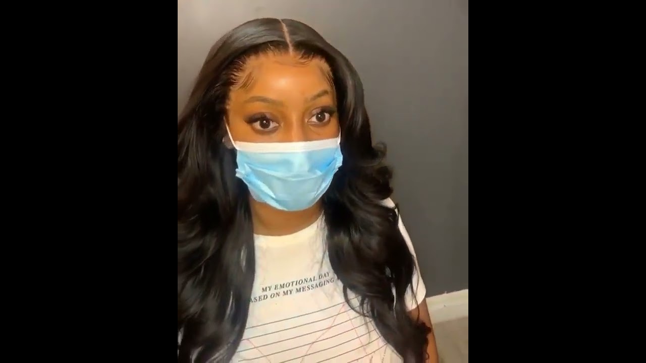 Brazilian Body Wave Human Hair Weave Bundles With Frontal Natural Hairline