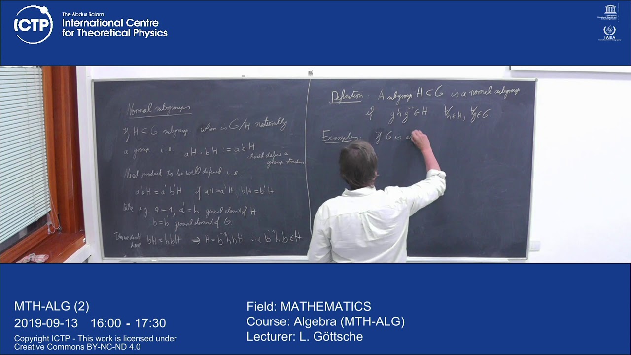 Algebra (MTH-ALG) Lecture 2
