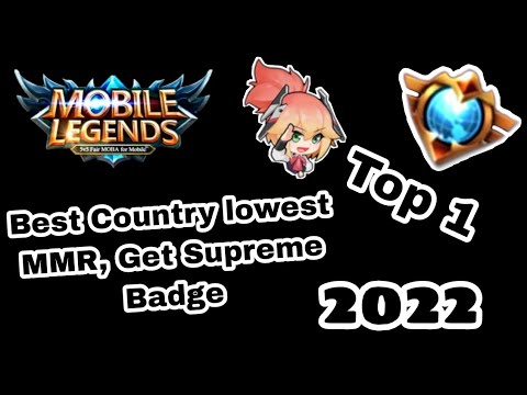 Fake GPS,Best Country With lowest MMR,Get Supreme Badge 2022