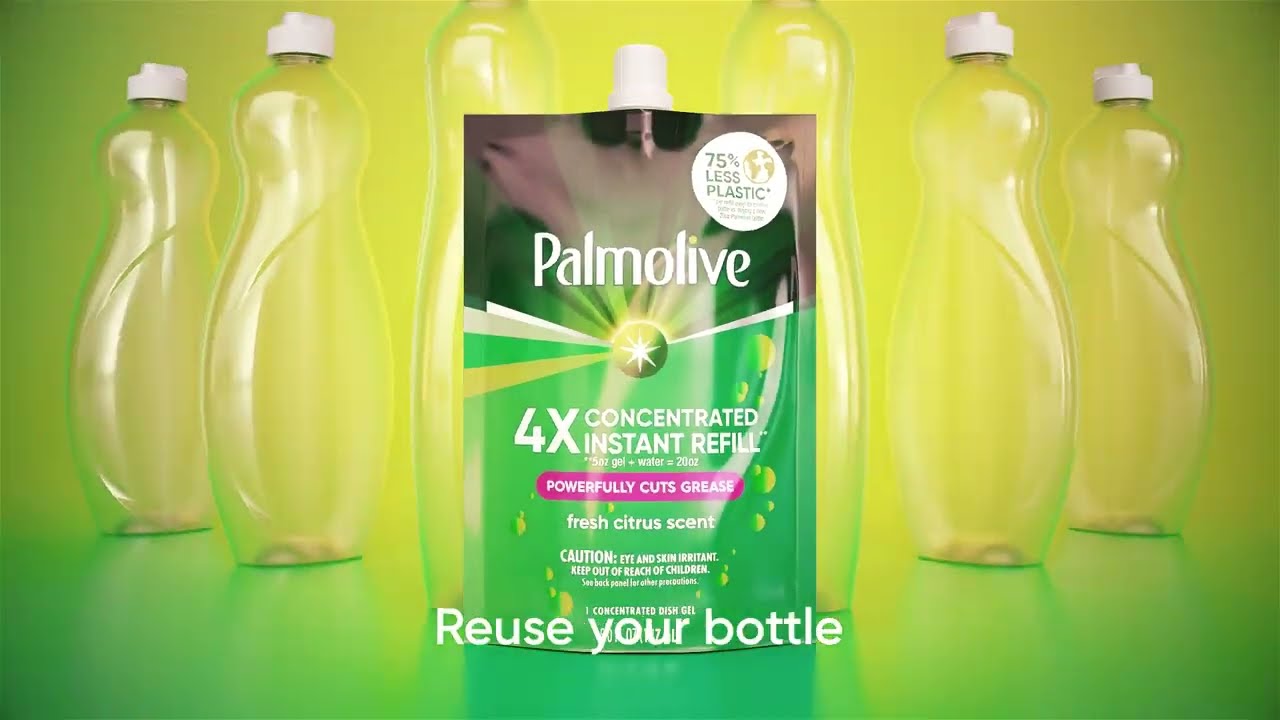 How to Use Palmolive 4X Concentrated* Eco-Friendly Dish Gel To Reduce Plastic Waste