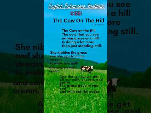 Poem - The Cow on the Hill | Poem for LKG & UKG | School Poems | Shikshan Dynasty
