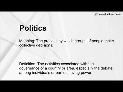 Politics Meaning