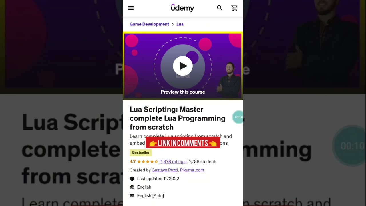 Lua Scripting: Master complete Lua Programming from scratch