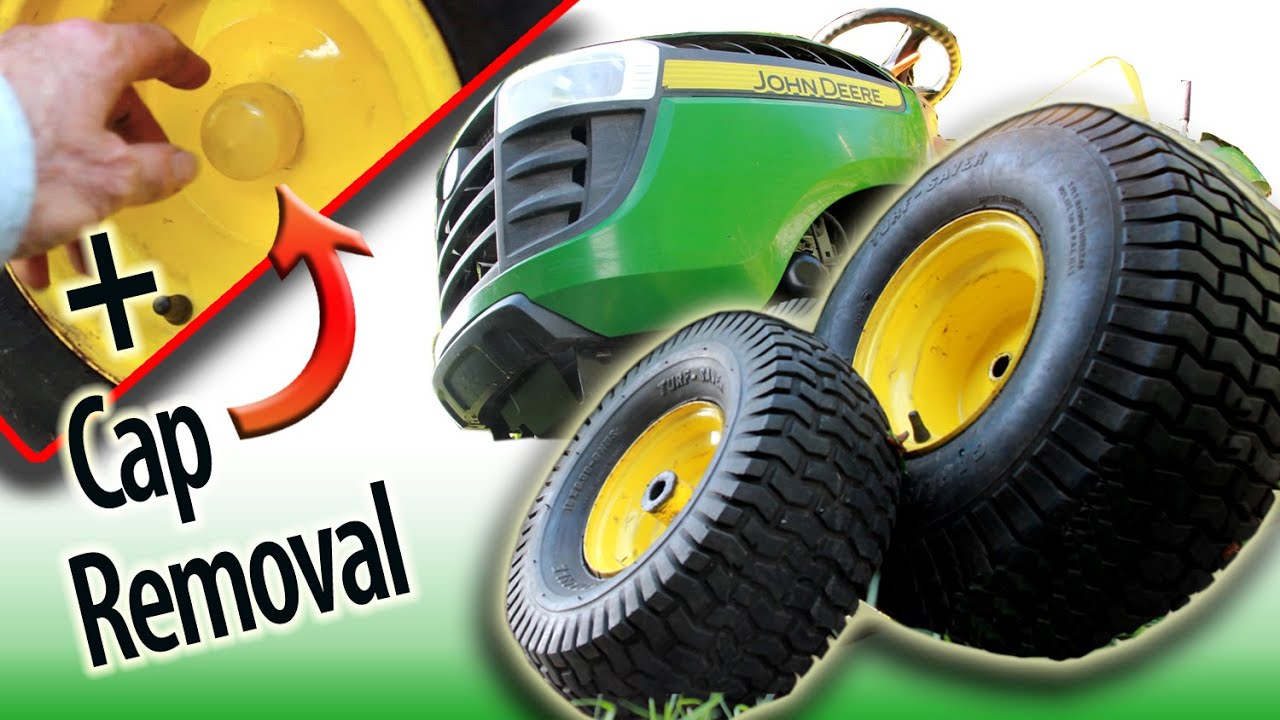 How To:  Remove & Install Front & Back Tires (Wheel/Rim) - D105 John Deere Riding Lawn Mower