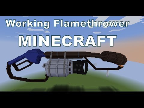 TF2 Flamethrower WORKING NO MODS Minecraft Map