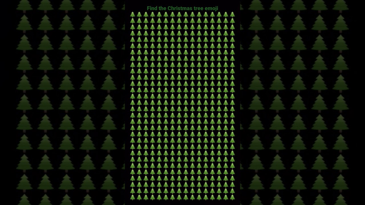 Find the Christmas tree emoji #shorts #viral #trending