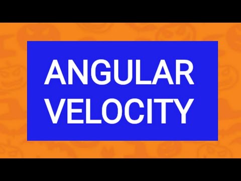 WHAT IS ANGULAR VELOCITY #SHORTS