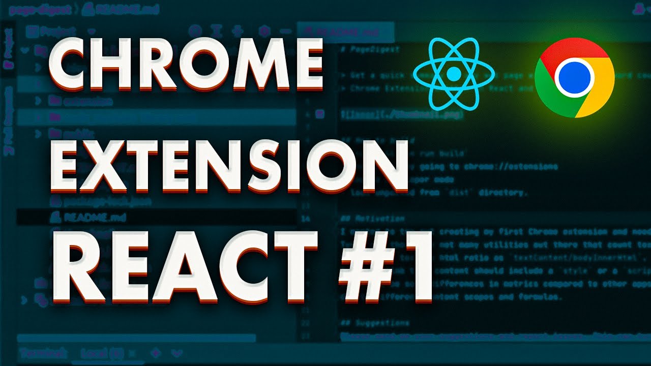 Create a basic React Chrome extension - Part 1 - Intro