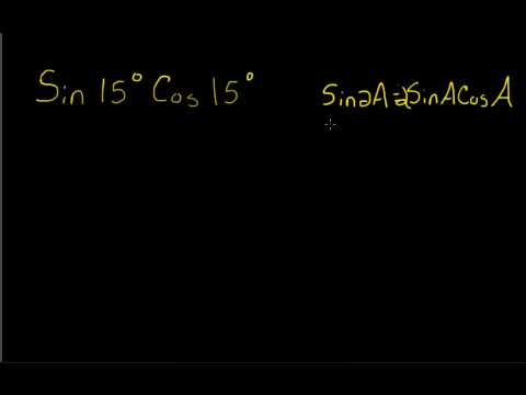 Trigonometry Tutorial : Double Angle Identity for Sine