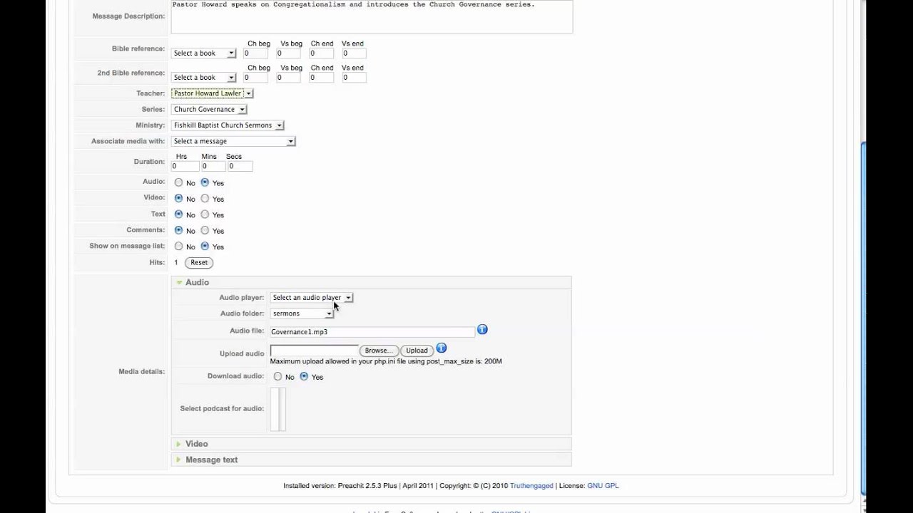 Preachit Component Tutorial