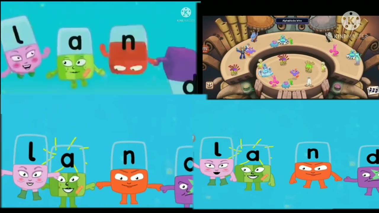 Alphablocks Intro  Quadparison