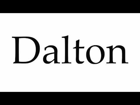 How to Pronounce Dalton