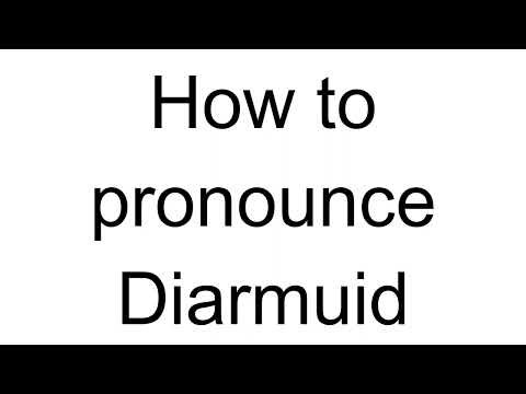 How to Pronounce Diarmuid (English)