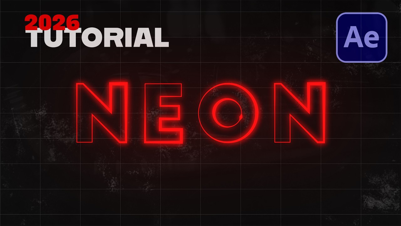 Epic Neon Effect In After Effects | No Plug-In Tutorial 2026