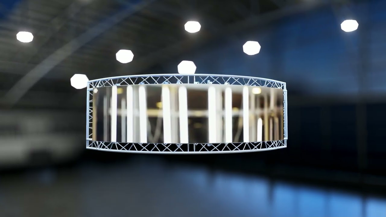 NEO Wave. LED Screen Suspension for exhibition. - NEO Exhibition Stands