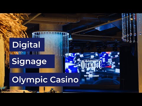 Digital signage in Olympic Casino