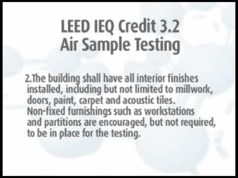 LEED IEQ Credit 3.2 Information