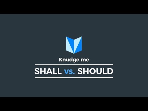 Shall vs. Should | Knudge.me | Get Better at English Every Day
