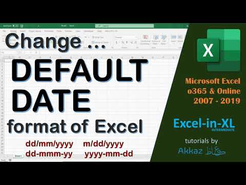 Change Default date format of Excel || Change Windows date format