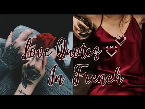 30+ French Love Quotes with their English Translation . 💕 // Aesthetic French Love Captions .