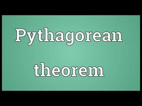 Pythagorean theorem Meaning