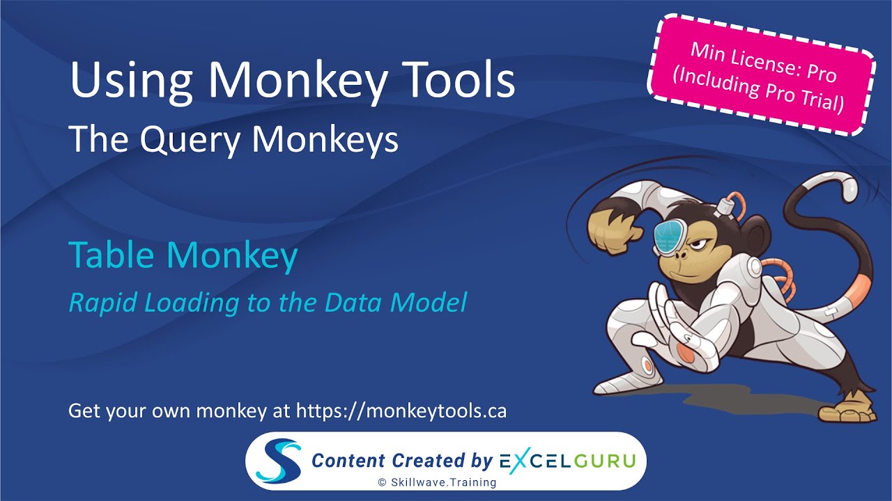 Using Monkey Tools - Query Monkeys (Pro) - Table Monkey