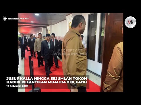 Jusuf Kalla hingga Sejumlah Tokoh Hadiri Pelantikan Mualem-Dek Fadh