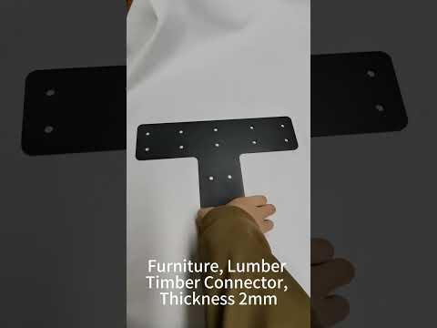 T Post Bracket T Flat Mending Plate for Lumber Black Heavy Duty Pergola Brackets #woodworking #wood