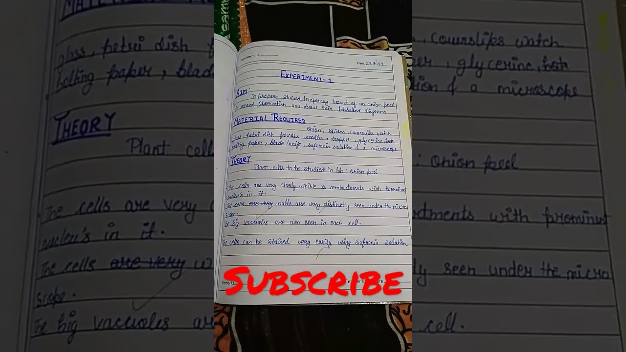 Notes /Science lab manual/experiment 1