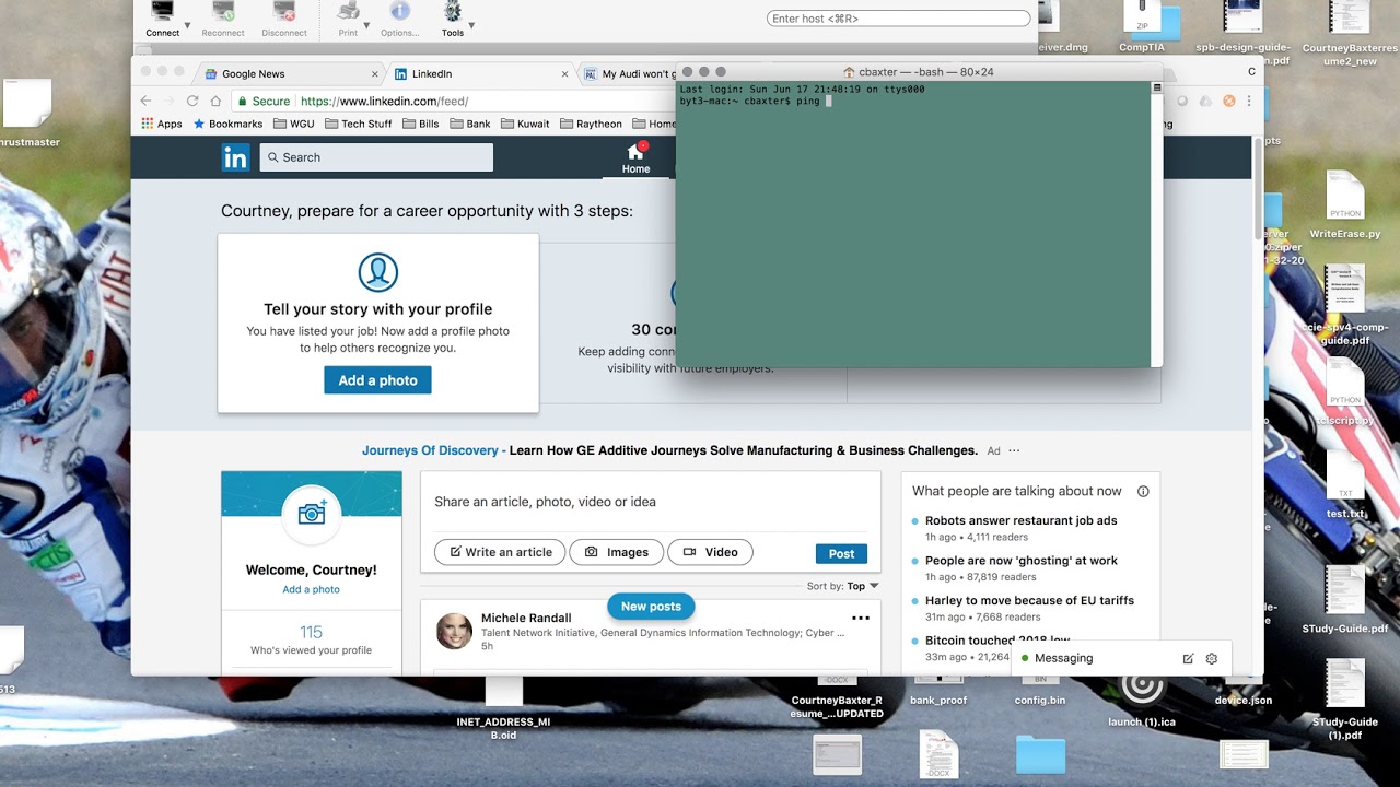 Testing Network connectivity using python standard lib.